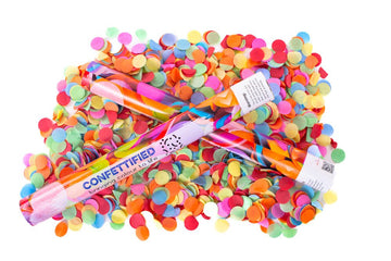 Shaped Paper Confetti cannon launcher/popper -Multicoloured